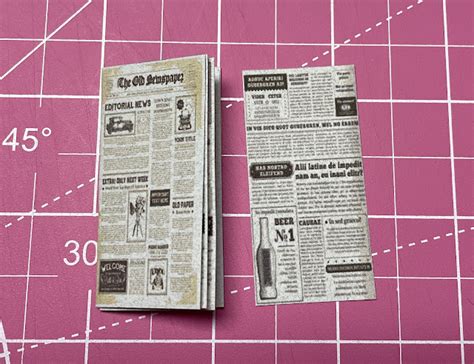 My Miniature Madness Newspaper Prop Pages And Tutorial