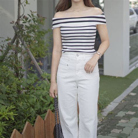 봄신상 여성 포켓 롱 부츠컷 화이트 데님 와이드팬츠 하이웨스트 롱바지