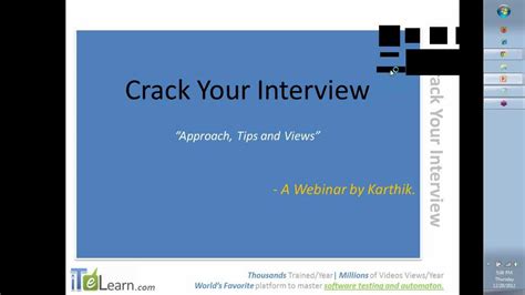 Crack Your Interview Webinar Youtube