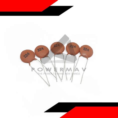 5pcs 220nf Ceramic Capacitor Powermav Electronics Store