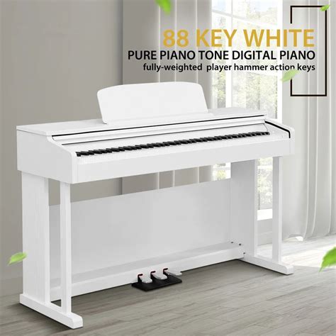 Weighted Keyboard Hammer Action Sliding Cover Upright Flexible Electric Usb 88 Keys Digital Piano