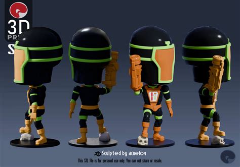 Cobra B A T G I Joe Chibi Collection 3d Model By Alexandercdr