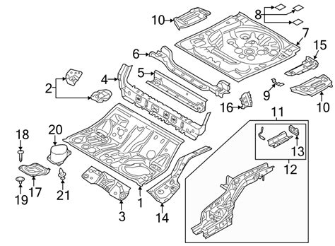 Mazda 3 Frame Rail End Right Rear Sedan B4ya5381x Walser Mazda