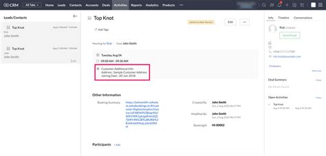 Zoho Bookings For Zoho Crm Plugin