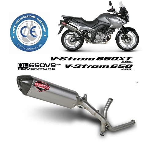 Slip On Exhaust System For Suzuki Vstorm V Strom 650 Dl650 Muffler