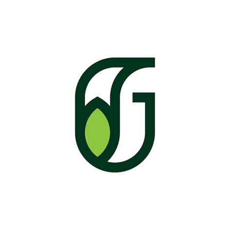 Premium Vector Letter G Leaf Logo