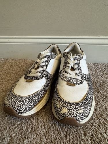 Madewell Mwl Kickoff Chunky Sneakers Leather Calf Hair Leopard Olive