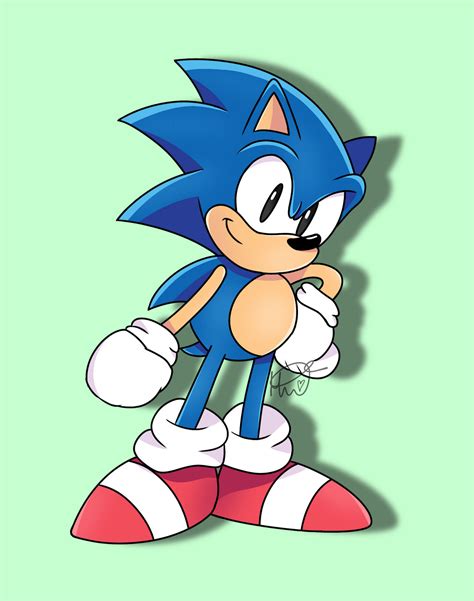 Classic Sonic By Hemmoyay On Deviantart