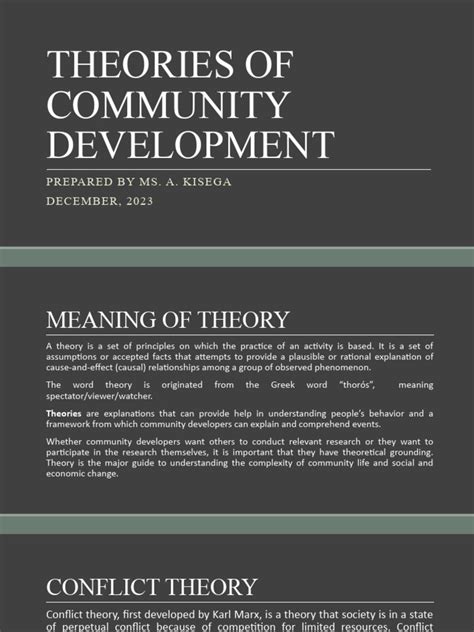 Theories Of Community Development Pdf Rationality Social Capital