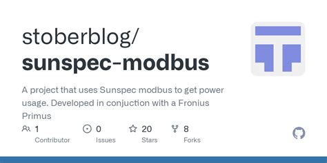 Github Stoberblog Sunspec Modbus A Project That Uses Sunspec Modbus