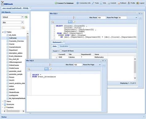 web based database management database journal