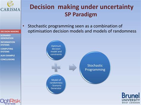 Ppt Stochastic Programming Tools And Components Powerpoint