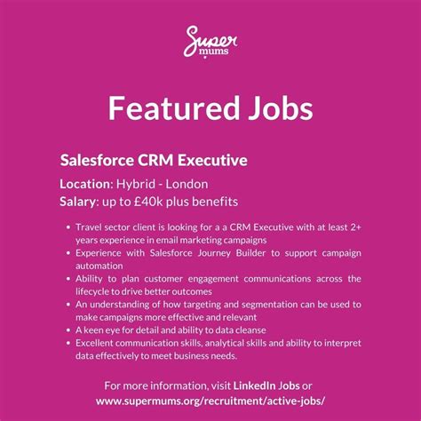 Supermums On Linkedin Salesforce Findanewrole Salesforcejobs Supermumsrecruitment…