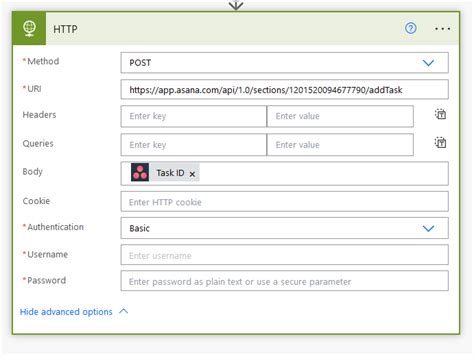 power automate authentication developers and api asana forum