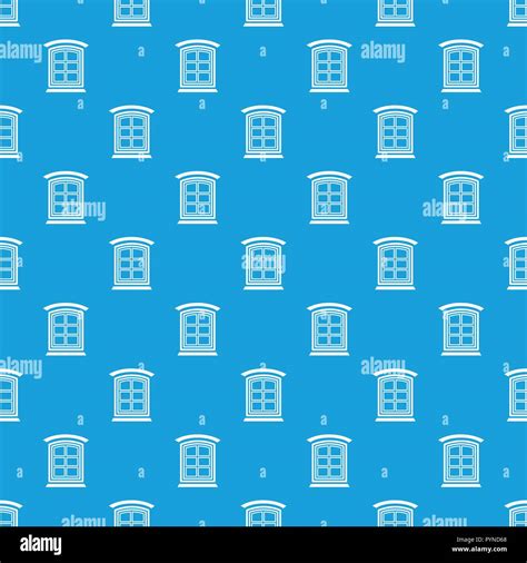 Retro Window Frame Pattern Vector Seamless Blue Stock Vector Image Art Alamy