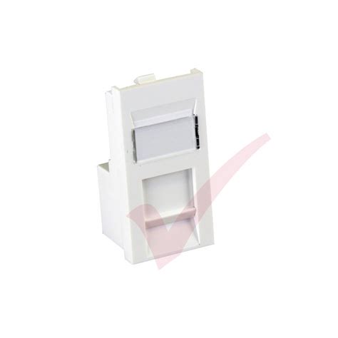 Excel Cat E RJ UTP Low Profile Module White