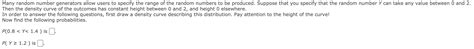 Solved Many Random Number Generators Allow Users To Specify
