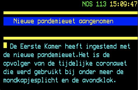 Eerste Kamer Stemt In Met Pandemiewet Opvolger Tijdelijke Coronawet