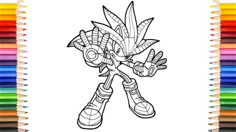 Sonic Silver Coloring Pages