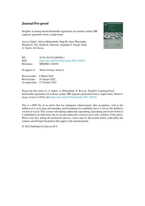 Pdf Dragnet Learning Based Deformable Registration For Realistic