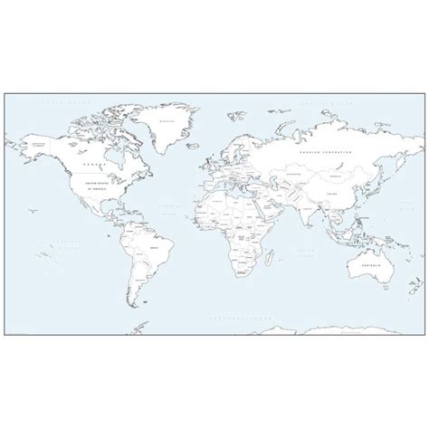 World Colouring Map Big Map Stanfords