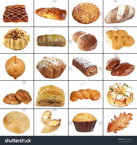 1212 Bakery Products Collage Immagini Foto Stock E Grafica