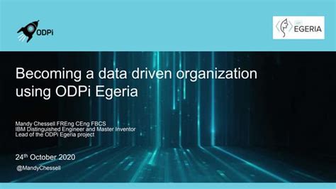 Become An Data Driven Organization Through Unified Metadata Using Odpi Egeria Pptx Databases