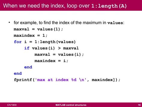 Loops In Matlab Ppt
