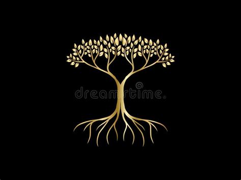 Tree And Roots Logo Designs Stock Vector Illustration Of Graphic Ecology 254493360