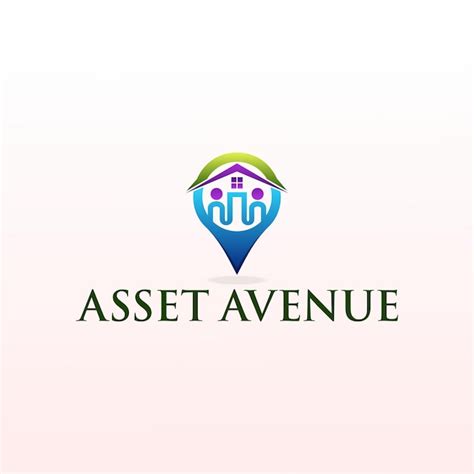 Premium Vector Logo For Asset Avenue With A Map And People Icons