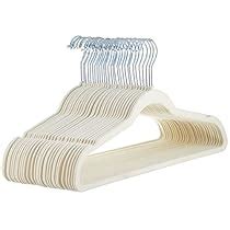 Amazonbasics Velvet Suit Hangers 30 Pack Ivory