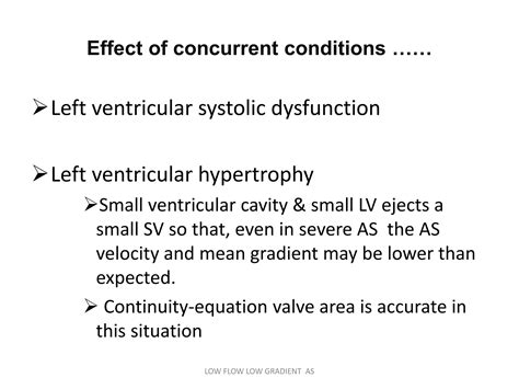 Low Flow Low Gradient Aortic Stenosis Pptx