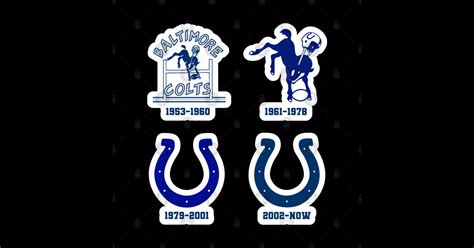 Colts Logo History Colts Logo Sticker Teepublic
