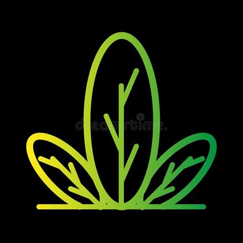 Tree Icon Gradient Vector Stock Vector Illustration Of Gradient