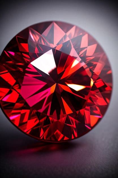 Premium Ai Image Ruby Crystal Close Up Macro Shot Photo Texture