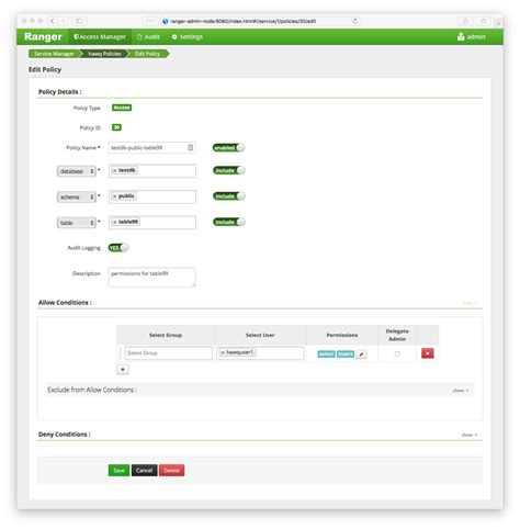 Creating Hawq Authorization Policies In Ranger Apache Hawq
