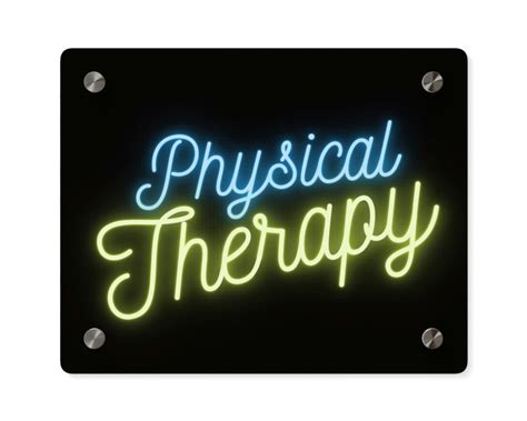 Pt Wall Sign Physical Therapy Acrylic Wall Sign Otptslpcreative Etsy