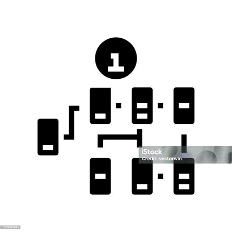 Information Architecture Ux Ui Design Glyph Icon Vector Illustration Stock Illustration