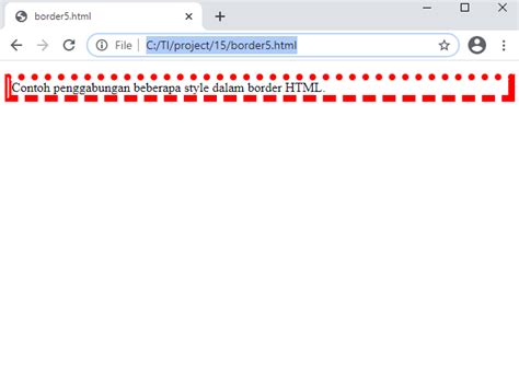Cara Membuat Border Di HTML Lengkap Gambar