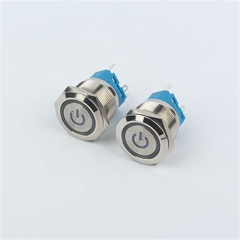 Ce 16mm Waterproof Illuminated Metal Panel Mount Push Button Switch
