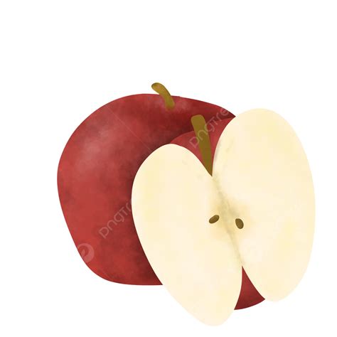 슬라이스 사과 수채화 그림 음식 과일 Png 일러스트 및 Psd 이미지 무료 다운로드 Pngtree