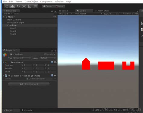 【unity3d】 合并mesh那些事 combinemeshes unity combinemeshes csdn博客