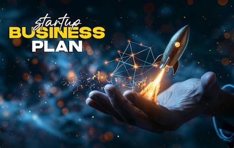Startup Business Plan Concept Abstract Digital 3d Polygonal Technology