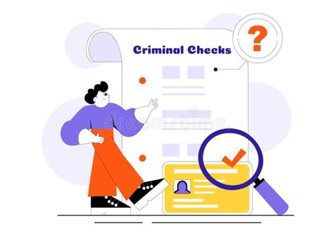 Criminal Background Security Screening Stock Illustrations 58
