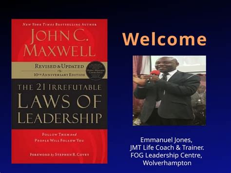 21 Irrefutable Laws In Leadership And Self Development Pptx