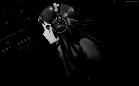 Anime Girl Black And White Wallpapers Wallpaper Cave