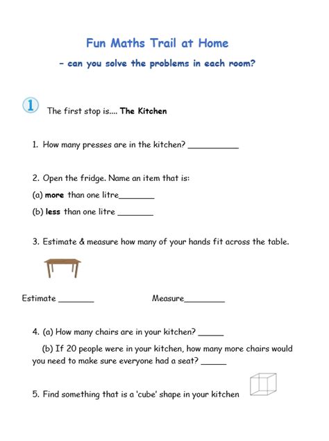 Mash 1st 2nd Class Maths Trail At Home For Firstsecond Class