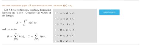 solved submit answer hint draw two different graphs of h