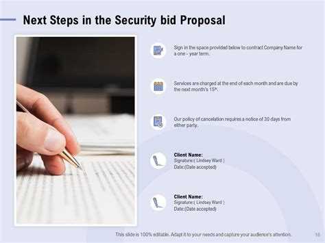 Security Bid Proposal Powerpoint Presentation Slides Powerpoint Slide