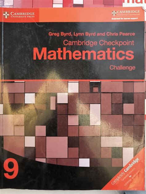 Igcse Cambridge Checkpoint Maths Year 9 Hobbies And Toys Books